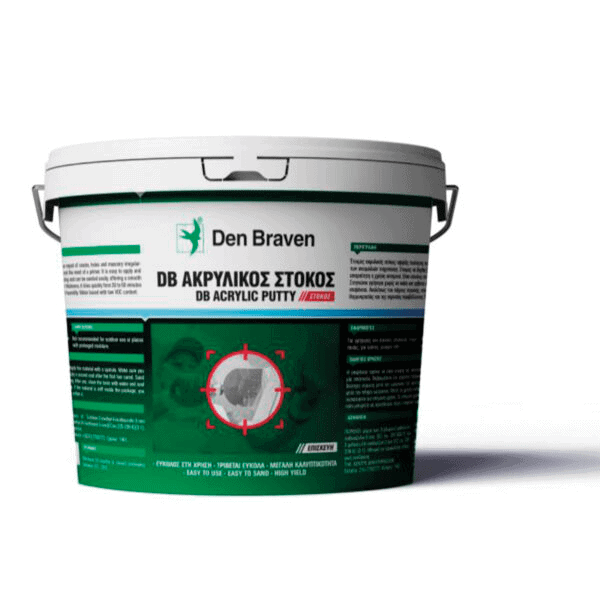 Ακρυλικός Στόκος Acrylic Putty 400gr/800gr/5kg Den Braven - GKOUNTAKOS